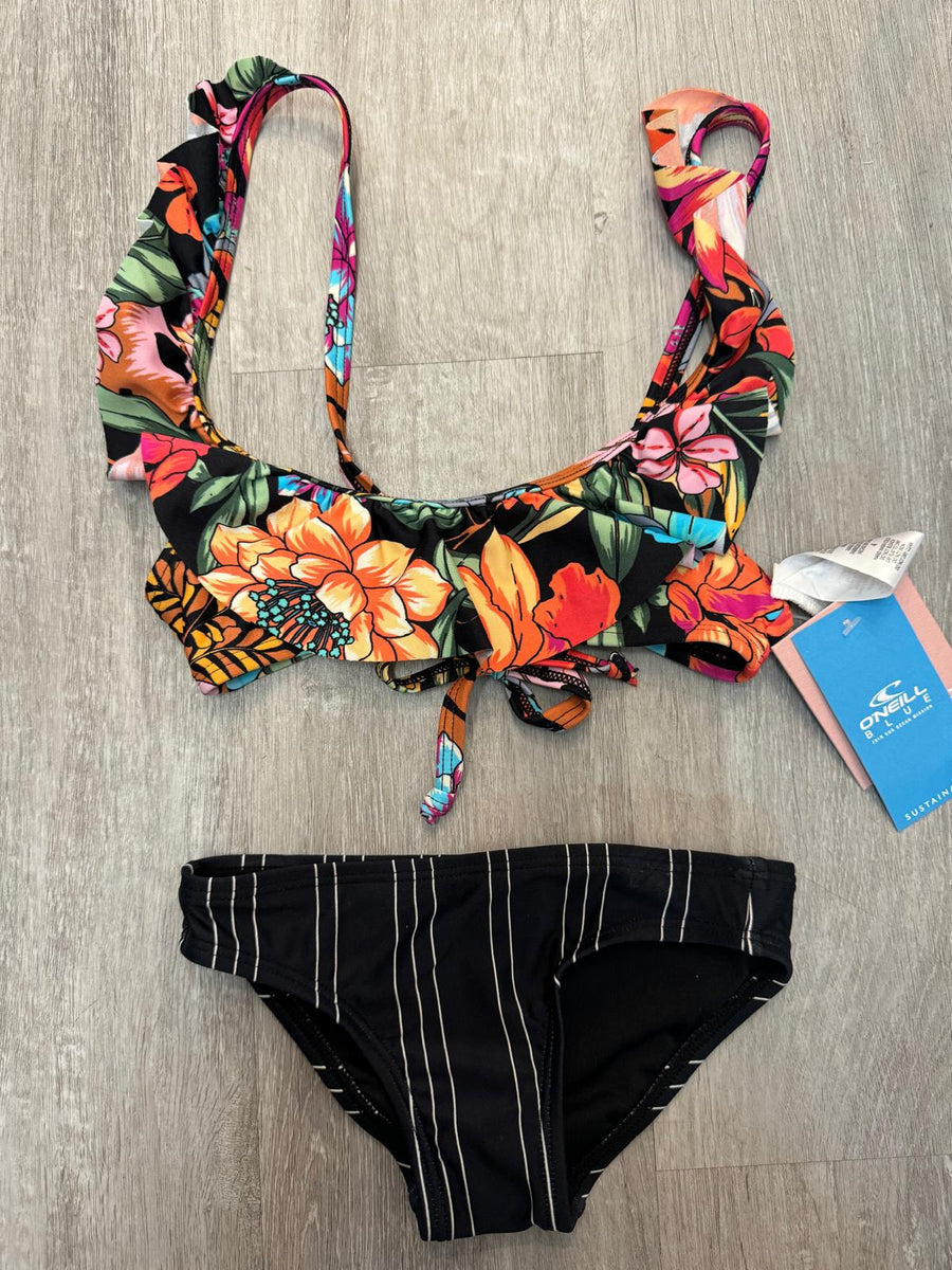 O'neill Girls Reina Tropical Ruffle Bralette Bikini – NeptunesBoutique
