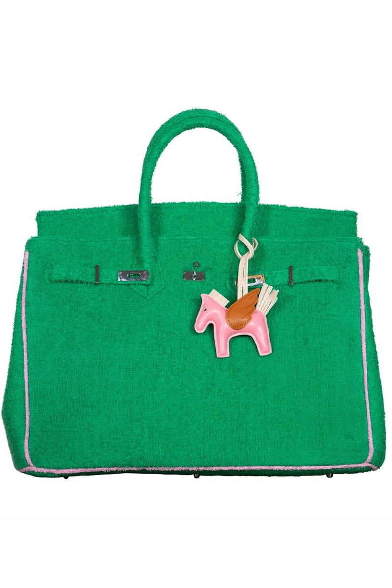 Terry Cloth Bags Green Pink - Large – NeptunesBoutique